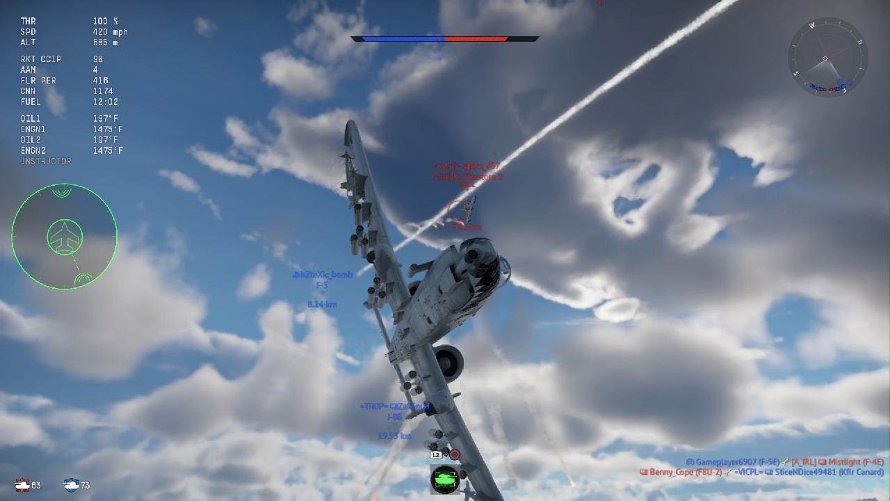 2 F4J's Turn Fight A-10 and Lose - YouTube