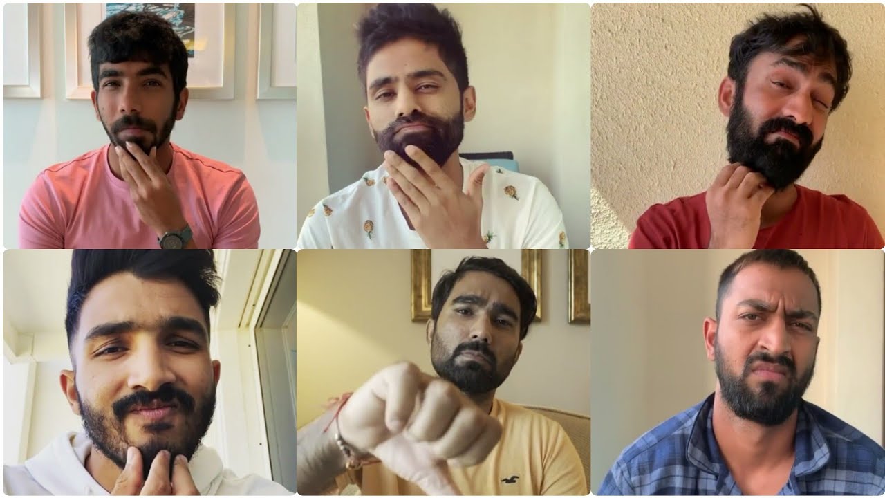 cricketers break the beard challenge #cricket - YouTube