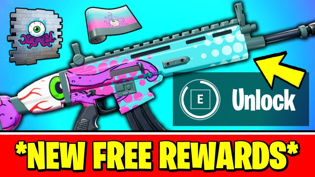 THE NEW FORTNITE FREE REWARDS - HOW TO UNLOCK OCTO WRAP & SPRAY FOR ...