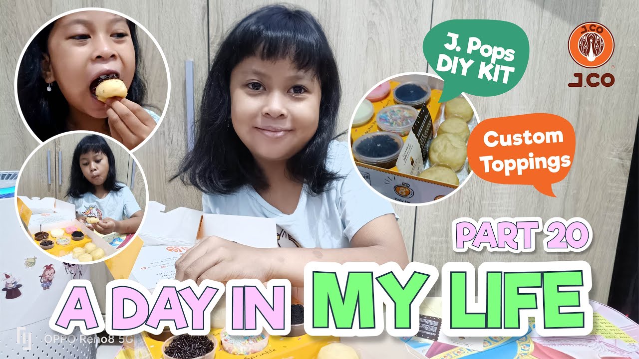 a day in my life part 20 - JCO JPOPS DIY KIT baby donut | Anindya ...
