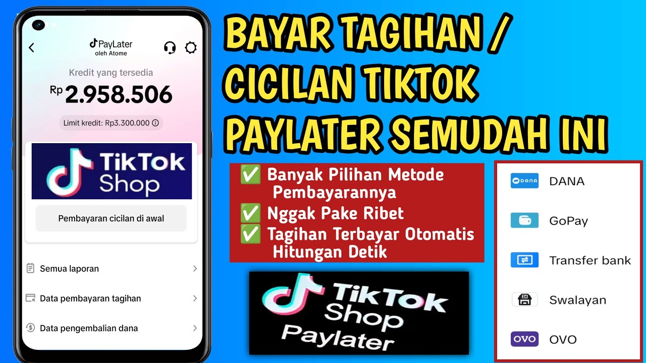 Cara Bayar Paylater Tiktok | Cara Bayar TiktokPaylater Terbaru 2025 ...