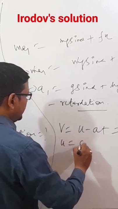 Irodov's solution - YouTube