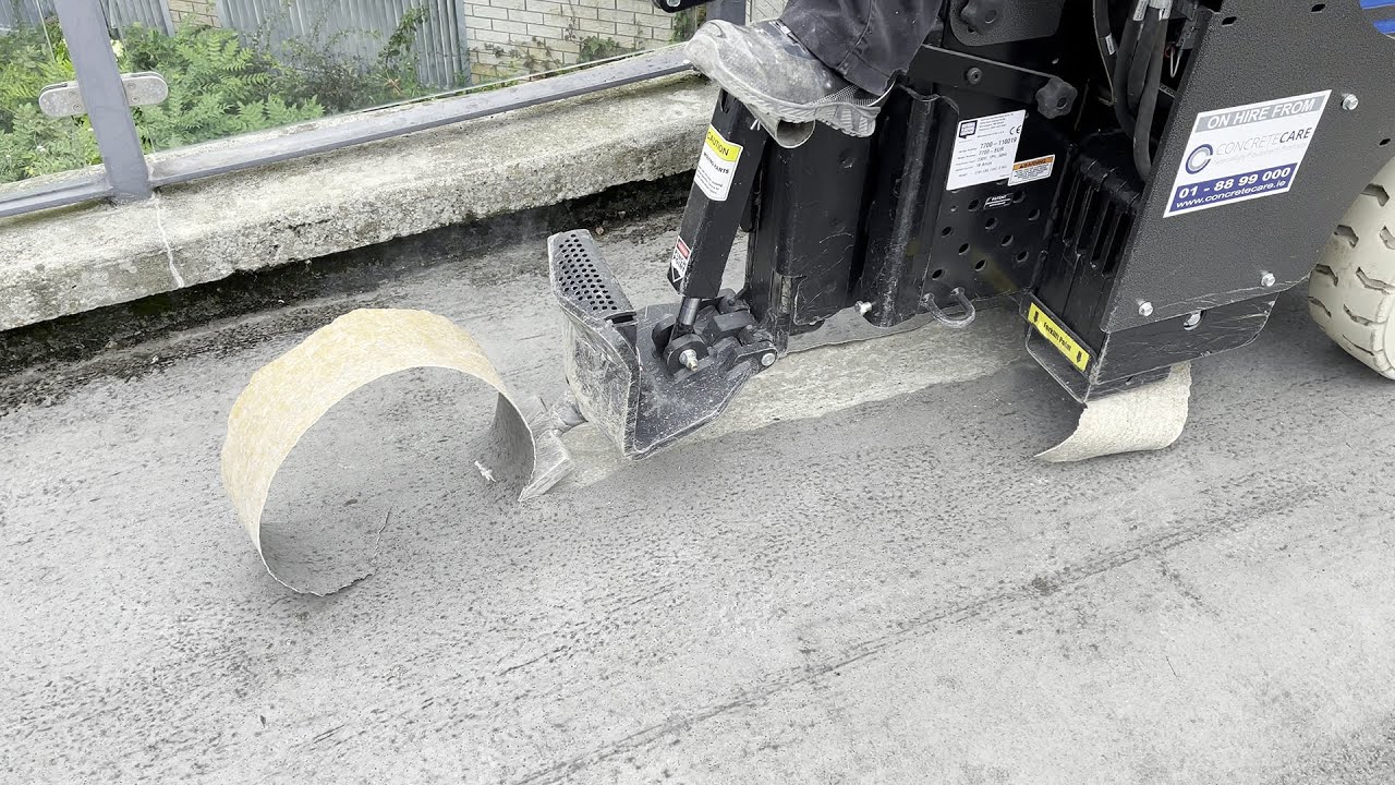 Amazing Fully Electric Ride-On Floor Scraper NF 7700 - YouTube