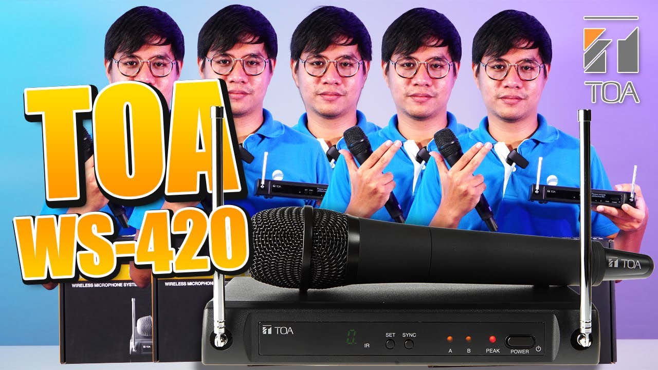 รีวิว TOA WS-420 ชุดไมโครโฟนไร้สาย Single Wireless Microphone ...