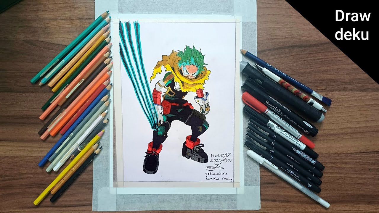 Drawing DEKU [Midoriya Izuku] | from My Hero Academia step by step ...