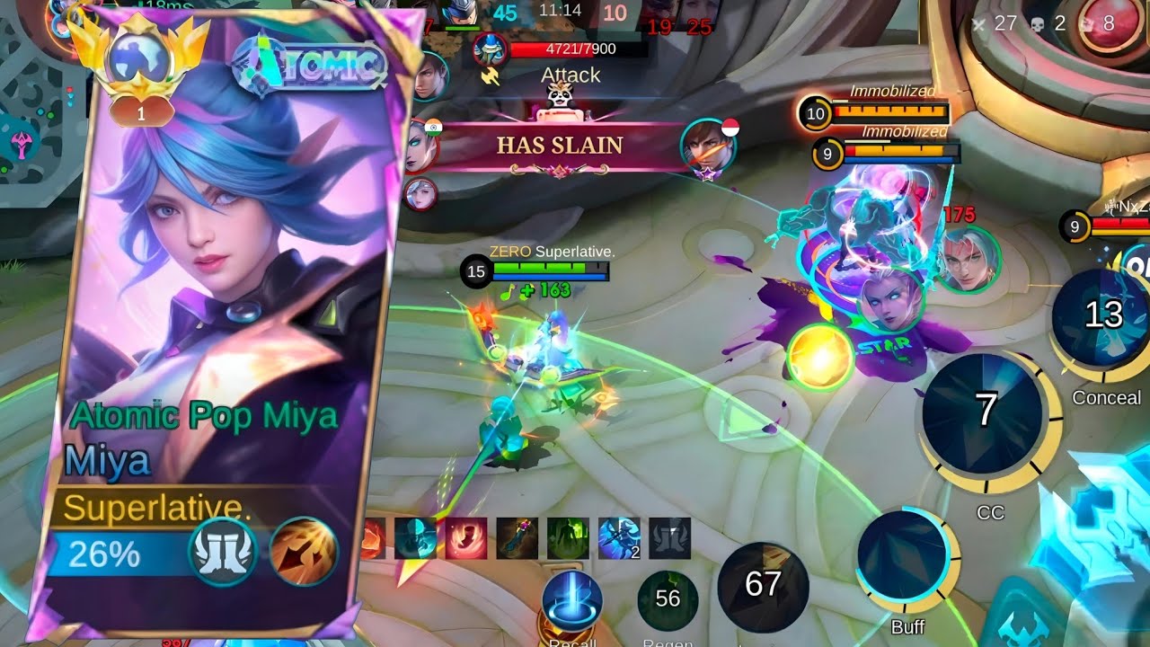 Miya New One Shot Best Build For Fast Rank Up Mobile legends Bang Bang ...