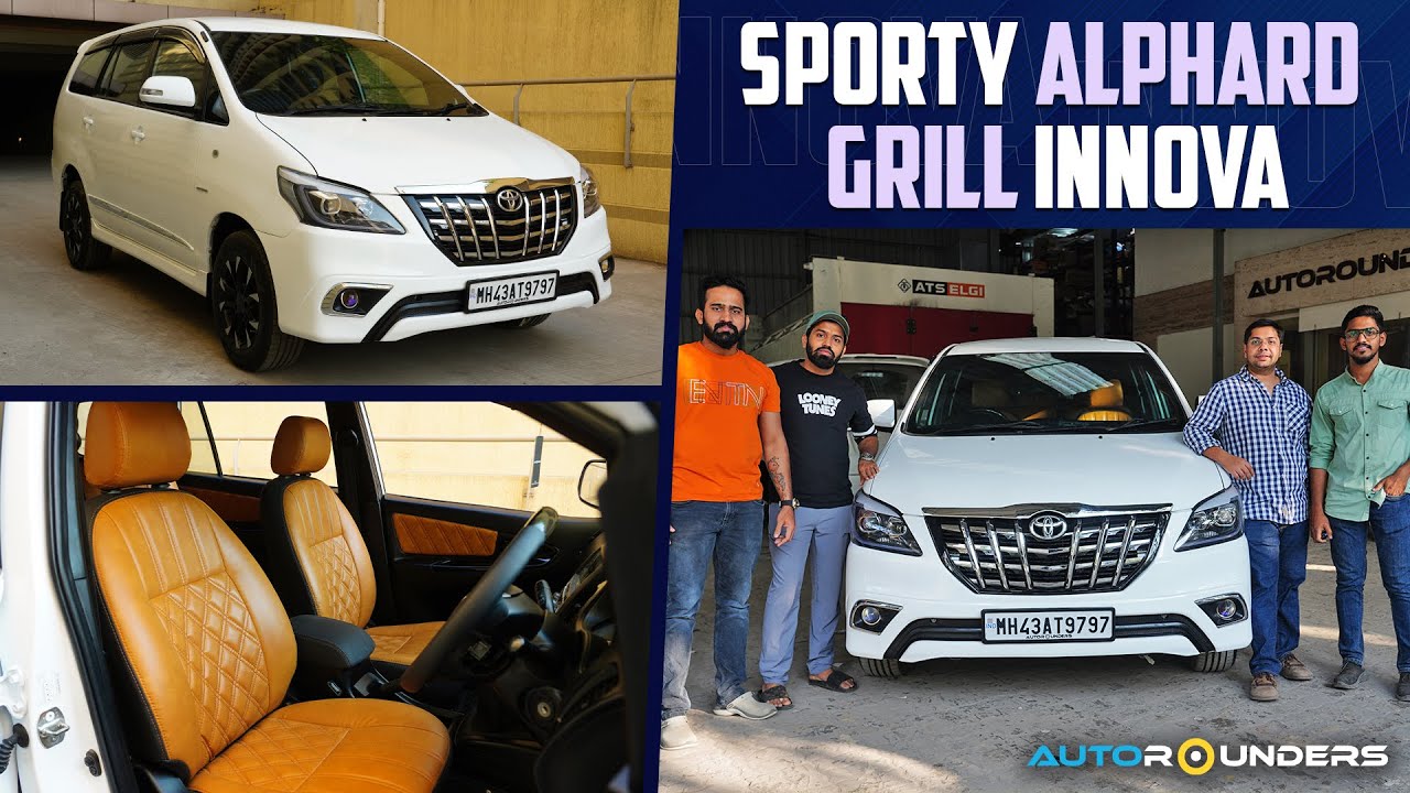Innova modified with exclusive Alphard Grill | Sporty Black & Tan ...