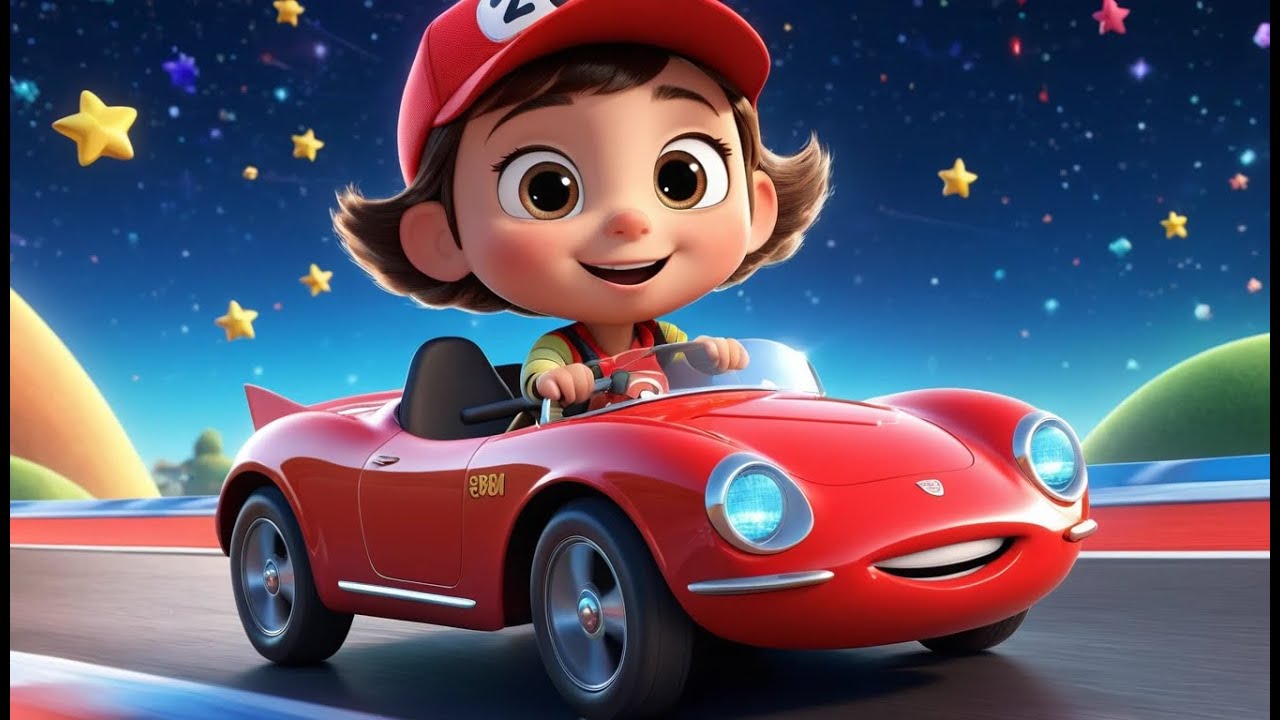 Beep Beep! I’m a Little Red Car | Fun Car Song for Kids | Zooming Rhyme ...