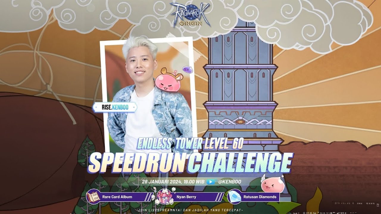 ET LVL 60 SPEED RUN CHALLENGE EVENT! - RAGNAROK ORIGIN INDONESIA - YouTube
