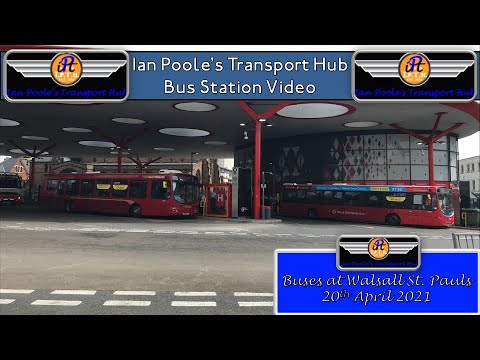 Buses At Walsall St Pauls bus station (20/04/2021) - YouTube