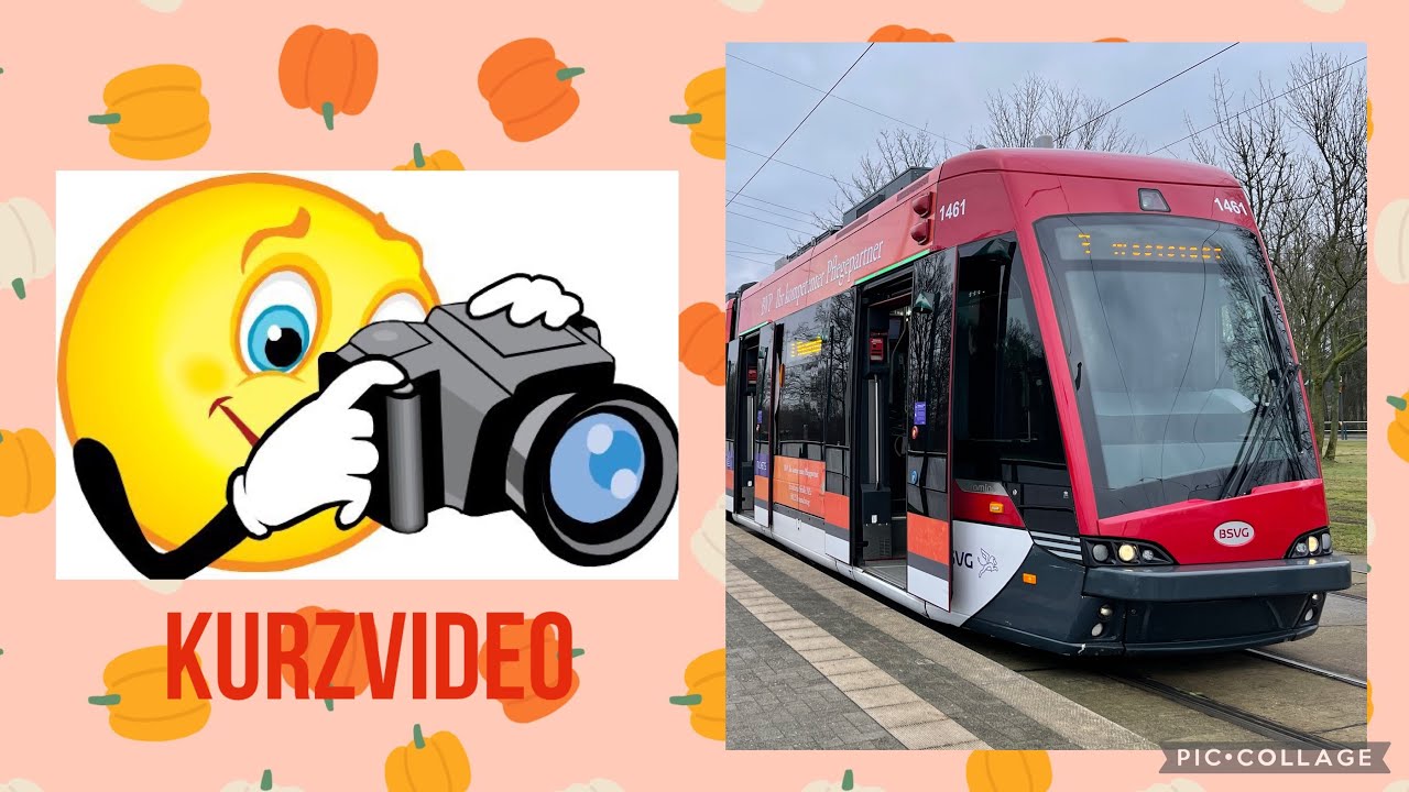 Kurzvideo BSVG Braunschweiger Straßenbahn Einfahrt Tram Solaris Tramino ...