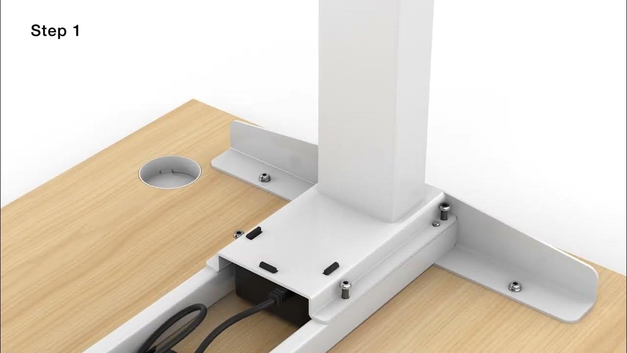 Electric Height Adjustable Desk: Installation Guide - YouTube