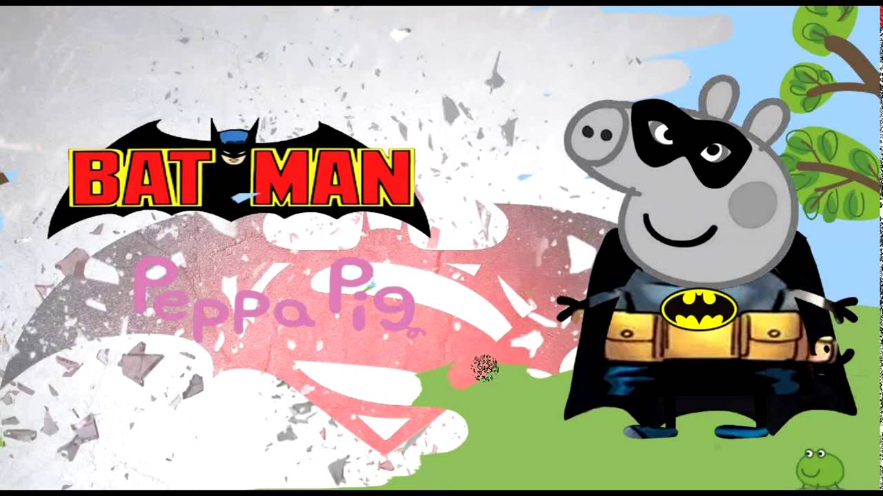 Peppa Pig Family Disfraces Bat Man familia de superhéroes Peppa ...