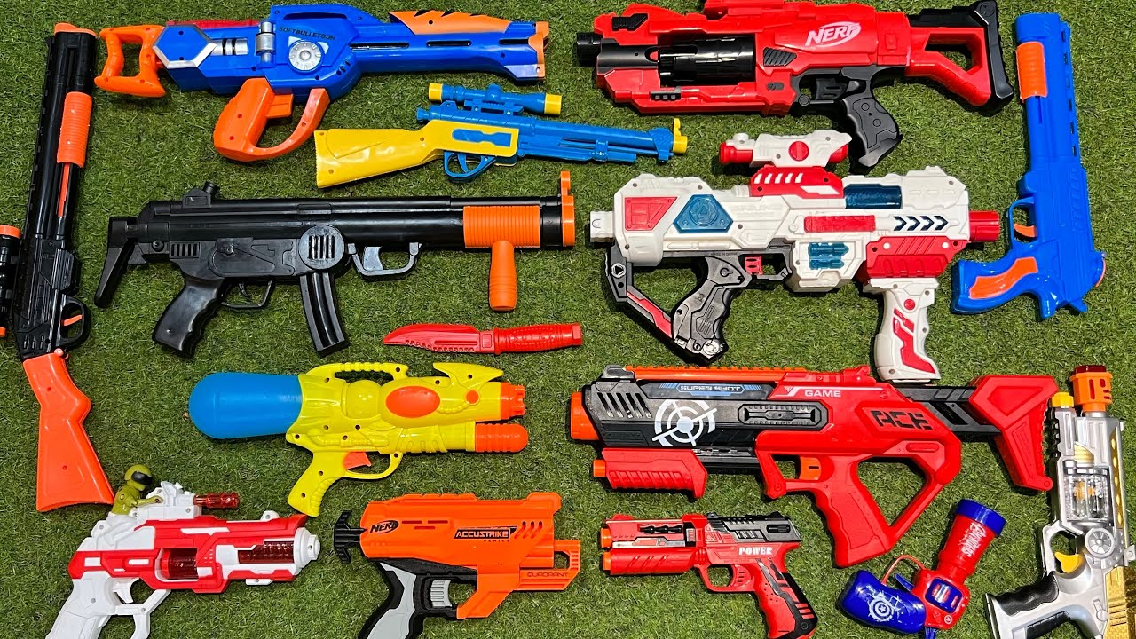 Hunting 9 Sniper Rifles Guns Water Gel Gun Pistol Shotgun Rapid Fire ...