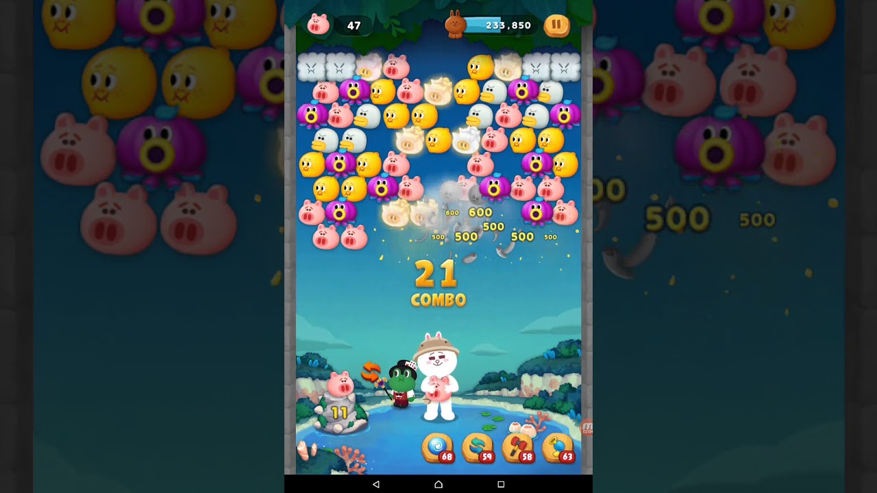 line bubble 2 level 950 - YouTube