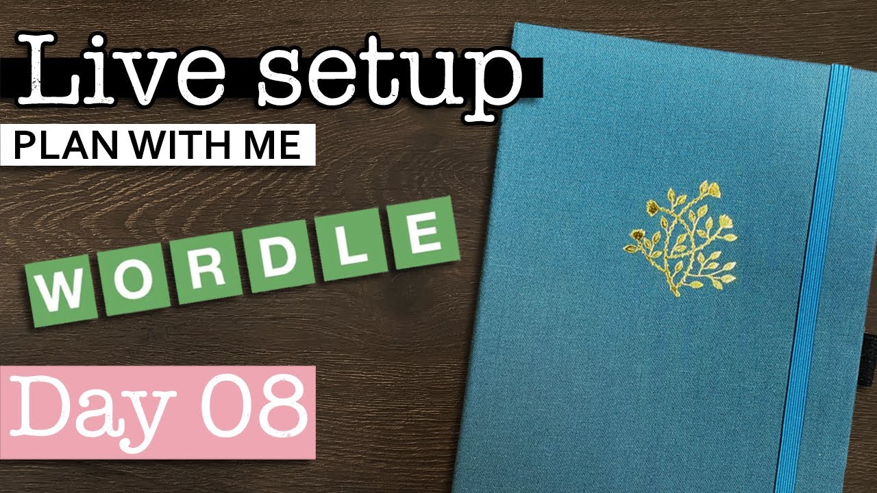 🔴 LIVE: WORDLE TRACKER SETUP 💜 Bullet journal game tracker | A month of ...