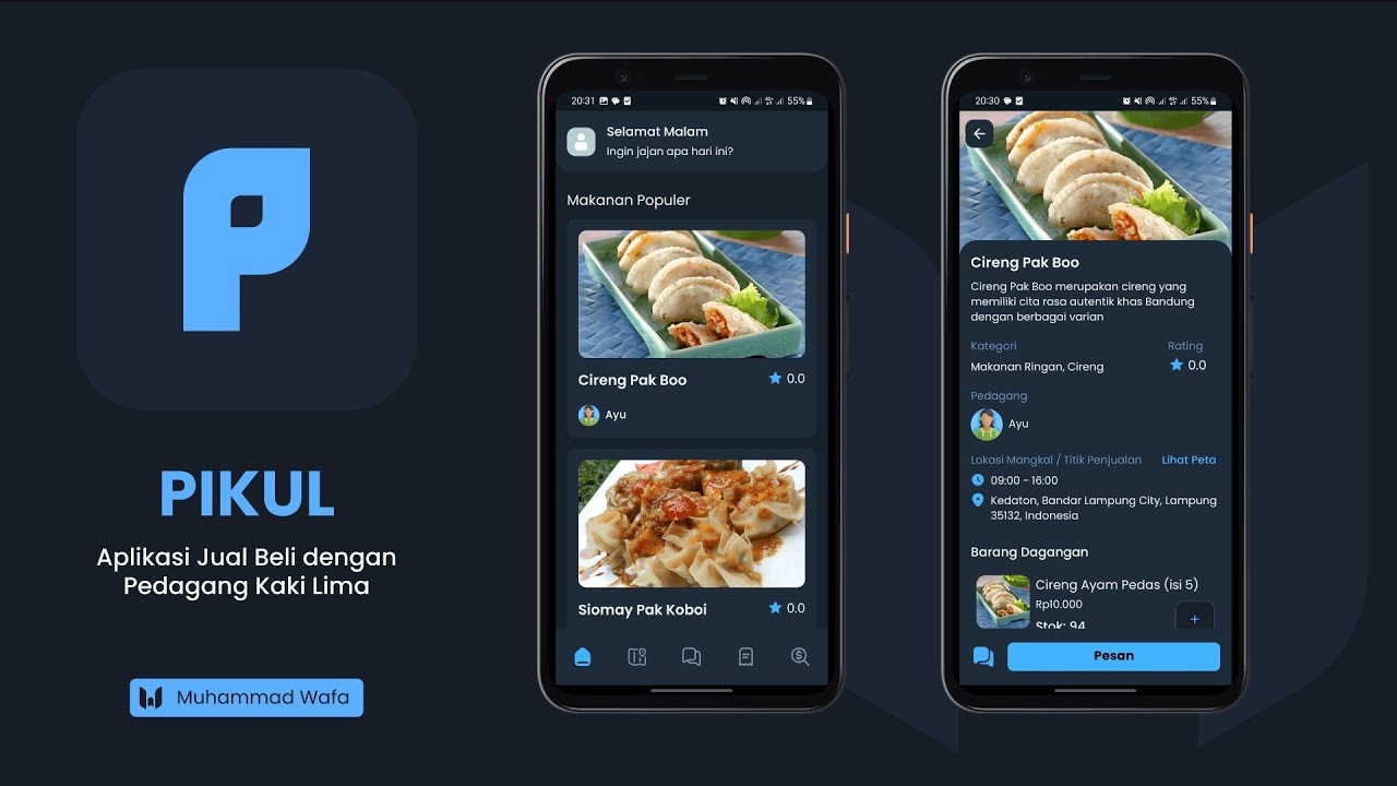 Pikul App - Aplikasi Jual Beli dengan Pedagang Kaki Lima - YouTube