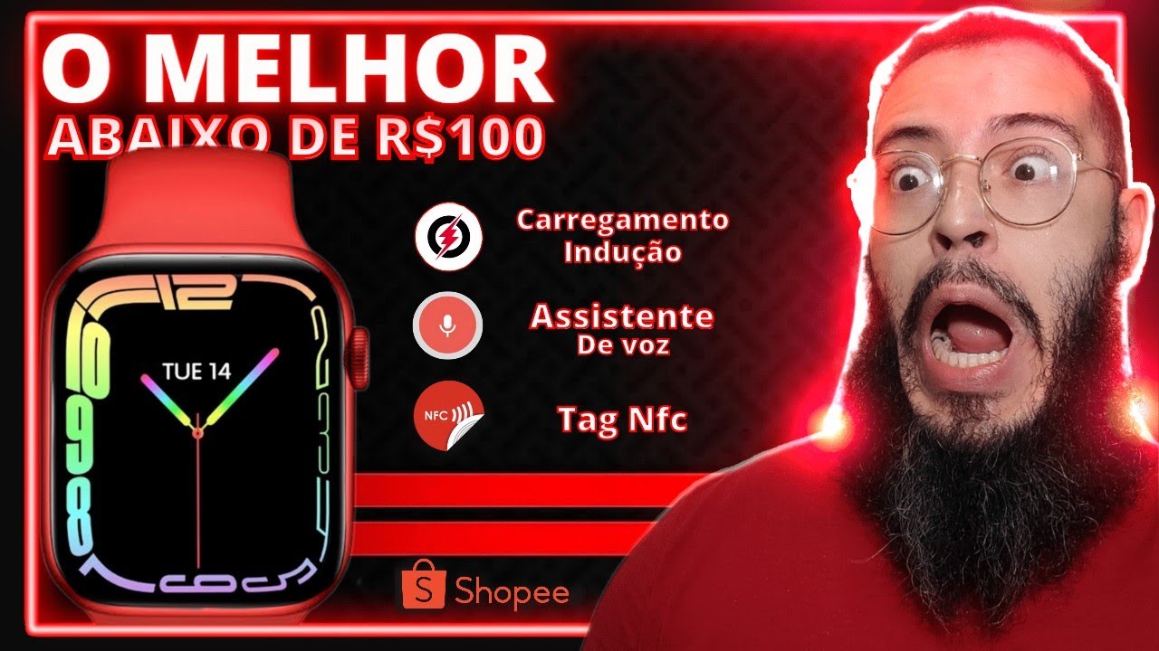 IWO WS7 PRO Series 7 com NFC CARREGAMENTO por INDUÇÃO e muito mais ...