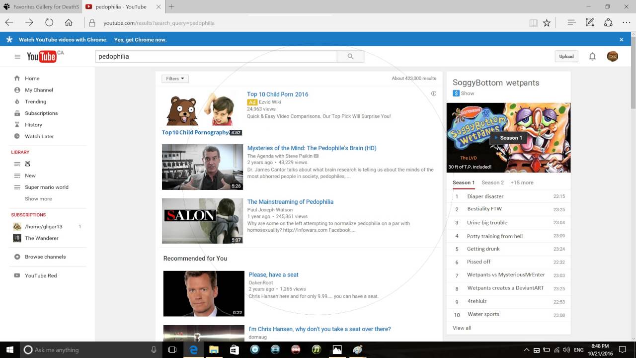 The internet is a scary place... - YouTube