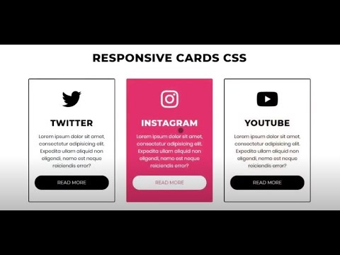 Responsive Card Design with HTML & CSS TBVC SOFT - YouTube