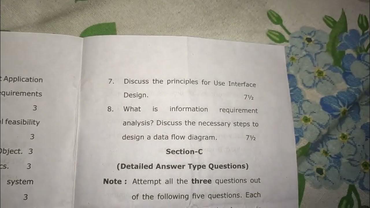 Information System Analysis Design & Implementation Q.P. BCA 6th Sem CCSU BCA-602 Even Sem June ...