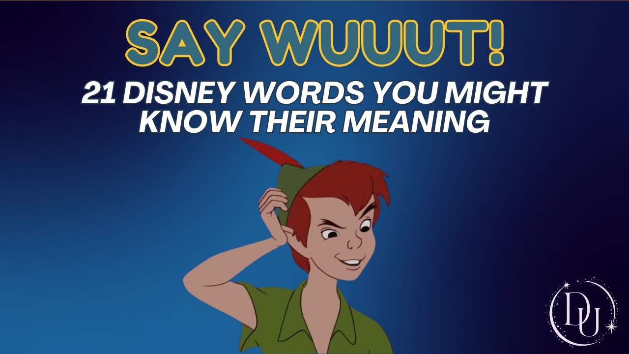 Disney Words and Phrases Explained! - YouTube