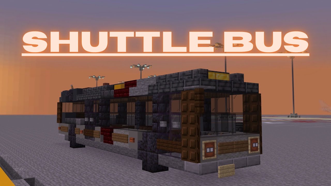 Minecraft: How to build a Bus in Minecraft | Minecraft Bus Tutorial ...