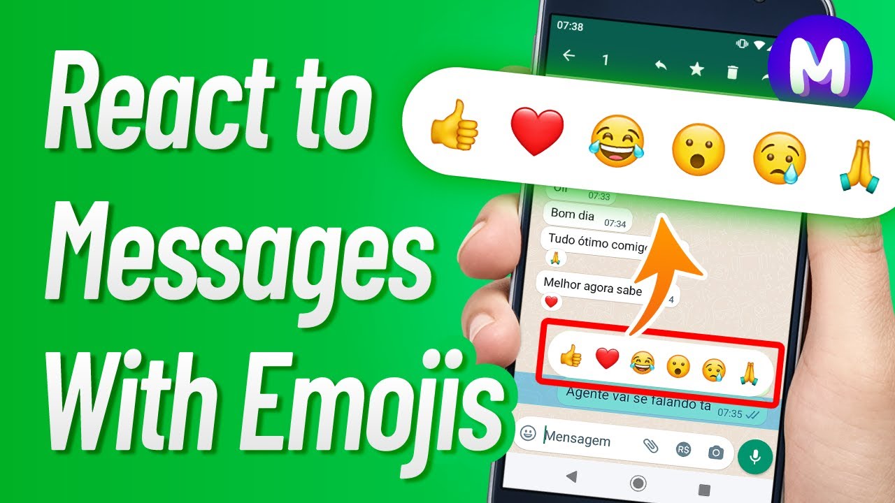 WhatsApp REACTION UPDATE - How to REACT on WhatsApp Message With EMOJIS ...