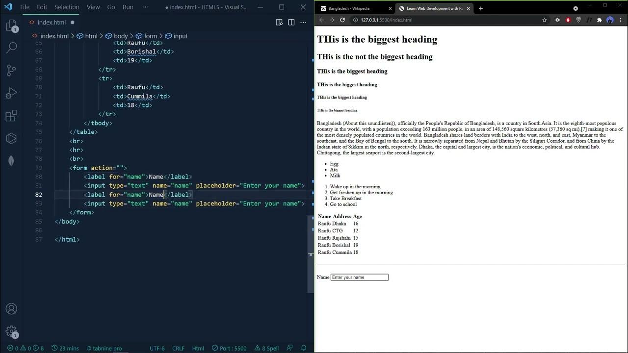 Learn HTML from Scratch (Beginner Friendly) | HTML Form - YouTube