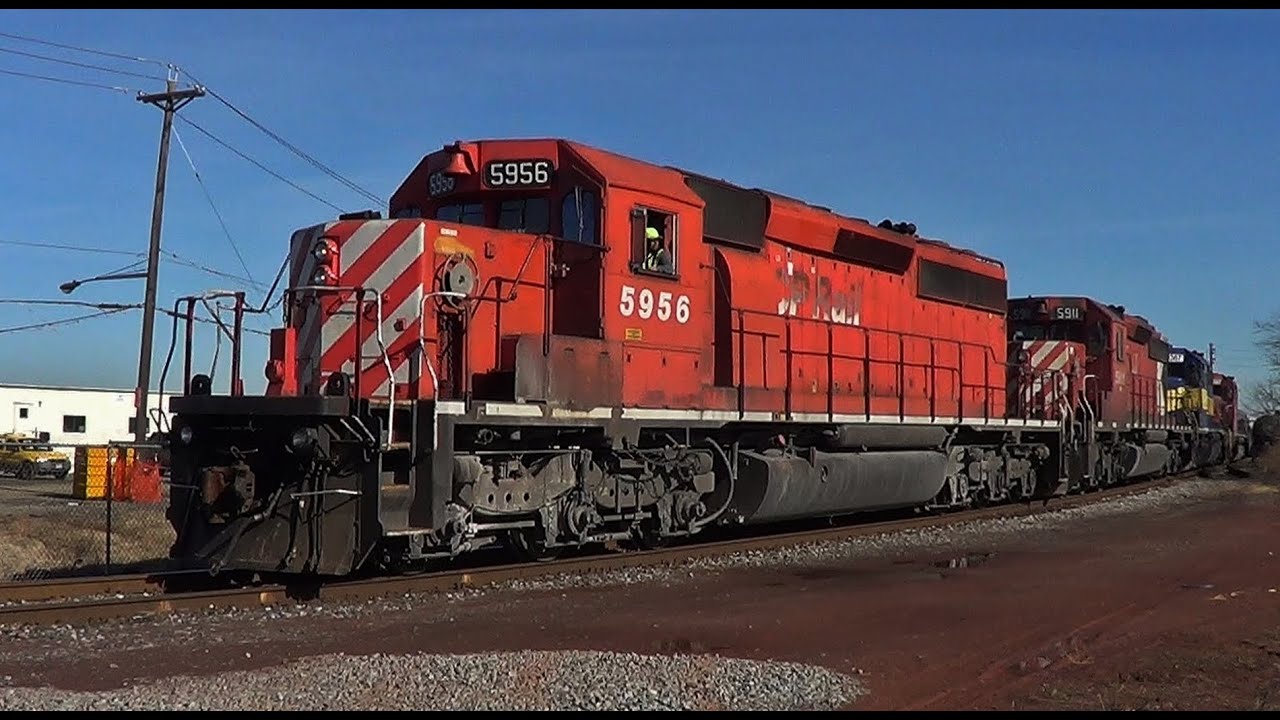 CP & DME SD40-2's Spotting Ethanol Loads & Departing on The Chemical ...
