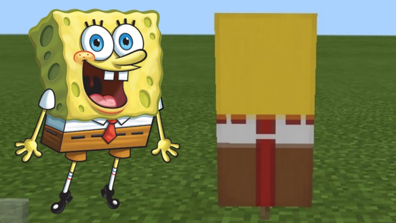 How to make a spongebob banner in minecraft @steveee01 please comment ...