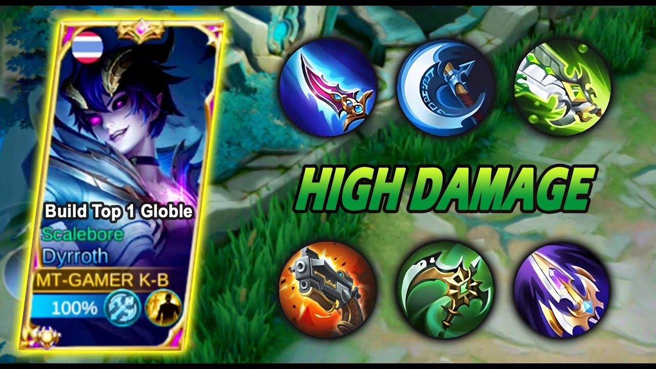 DYRROTH GUIDE META BUILD FOR EXP LAND HIGH DAMAGE | MOBILE LEGENDS ...