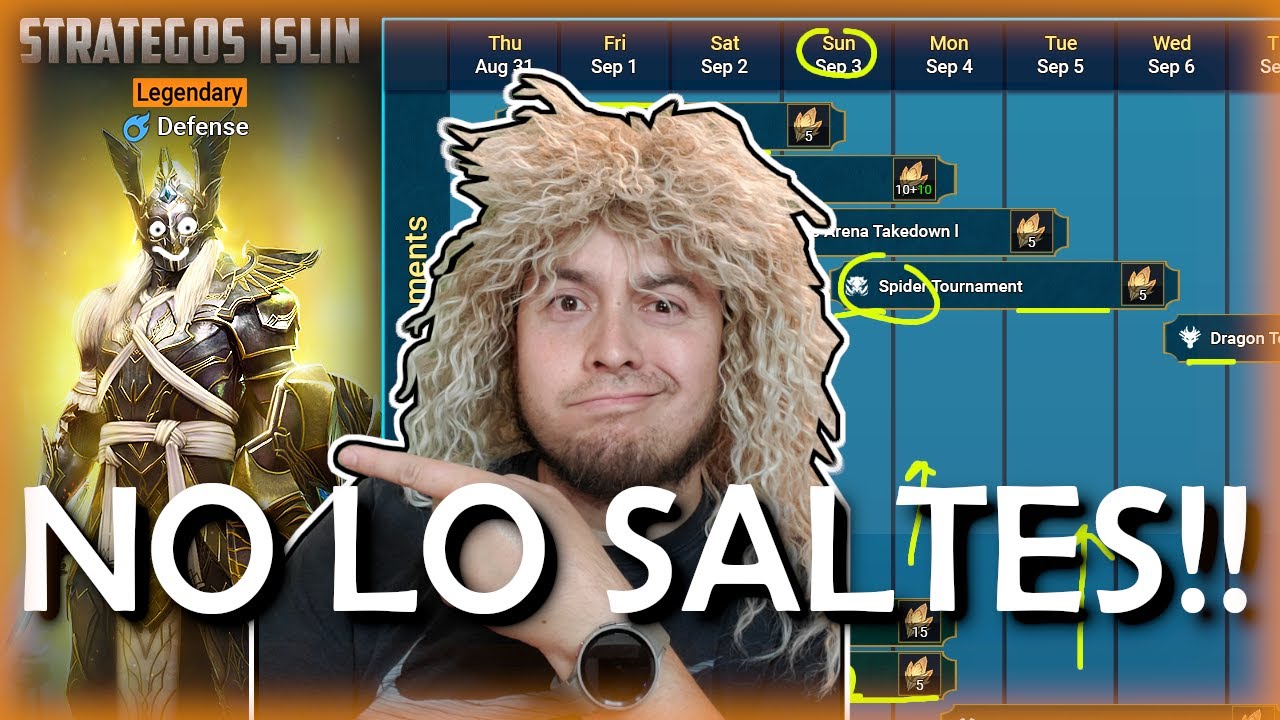 CALENDARIO STRATEGOS!! Si puedes ve por el!!! | RAID SHADOW LEGENDS ...
