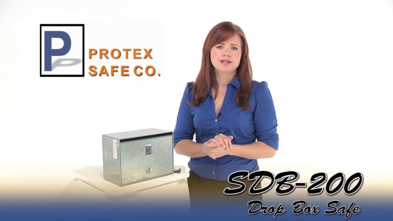 Protex SDB-200 Wall Drop Box Safe - YouTube