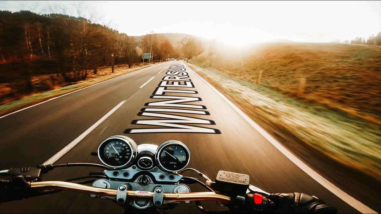 WINTER SUN - SUZUKI GSX 750 AE INAZUMA - RAW PURE SOUND 4k - YouTube