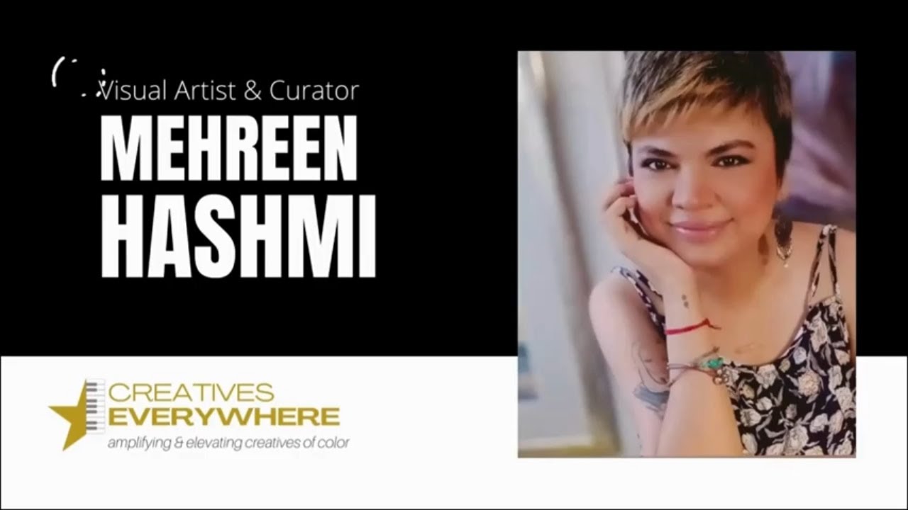 Guest Speaker on Creative Speak Live | Mehreen Hashmi | Visual artist ...