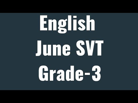 English SVT for the month of June - YouTube