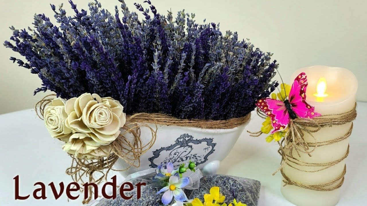 [55편 How to make a Dried Lavender decoration] - YouTube