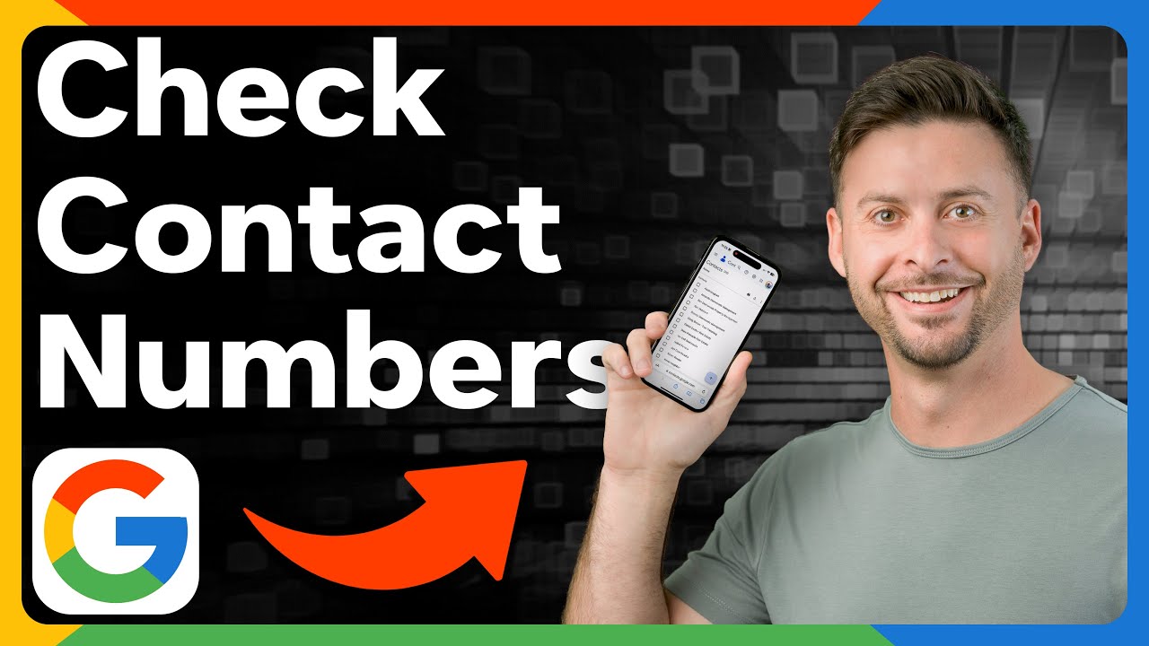 How To Check Contact Numbers In Google Account - YouTube