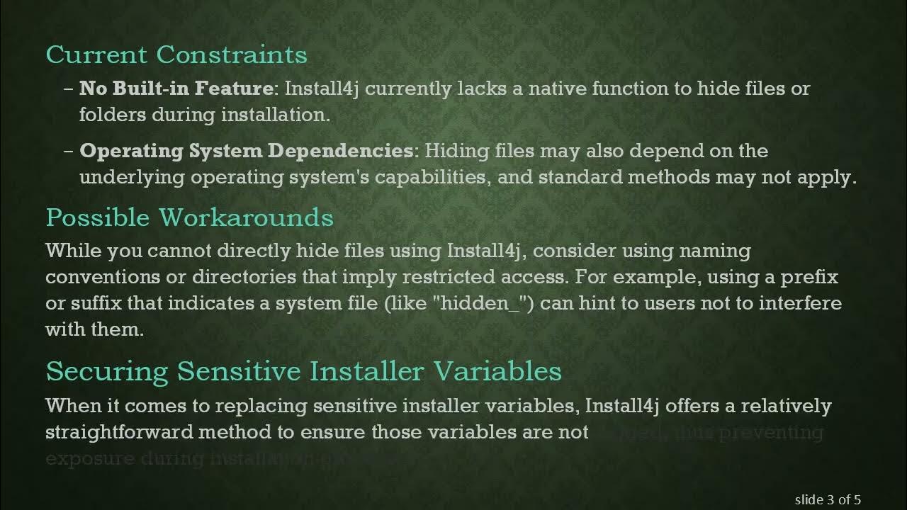 How to Make Files and Folders Hidden in Install4j and Manage Sensitive ...