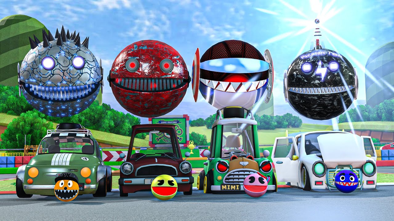 Racing Pacman cars and fighting in rounds using yogi cards is a fun ...