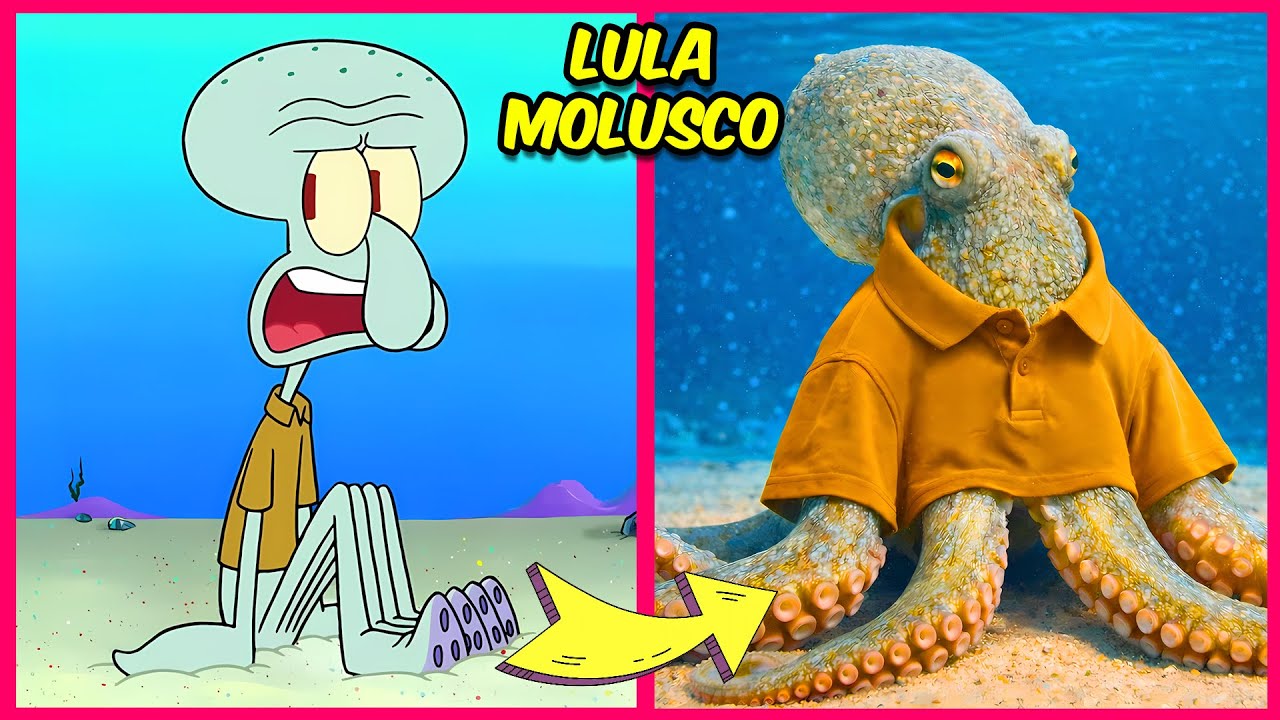 BOB ESPONJA En La VIDA REAL😱 + Adivina El Personaje Por Su VOZ😀 ️Bob ...