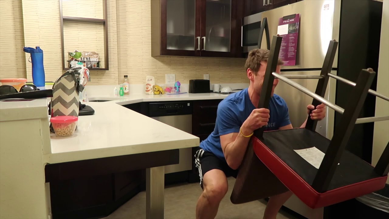 High Intensity Kitchen Workout with Pull-ups on Your Fridge! - YouTube