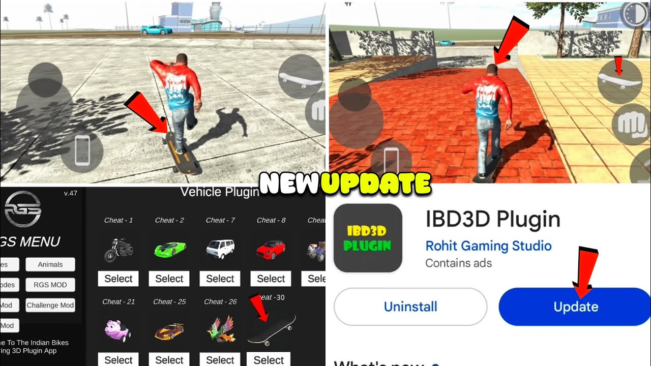 IBD3D Plugin App New Update-indian Bikes Driving 3d | Add Skateboard ...