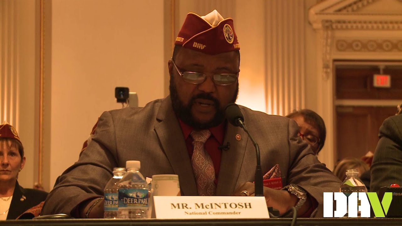 DAV National Commander Moses McIntosh delivers testimony before Joint ...