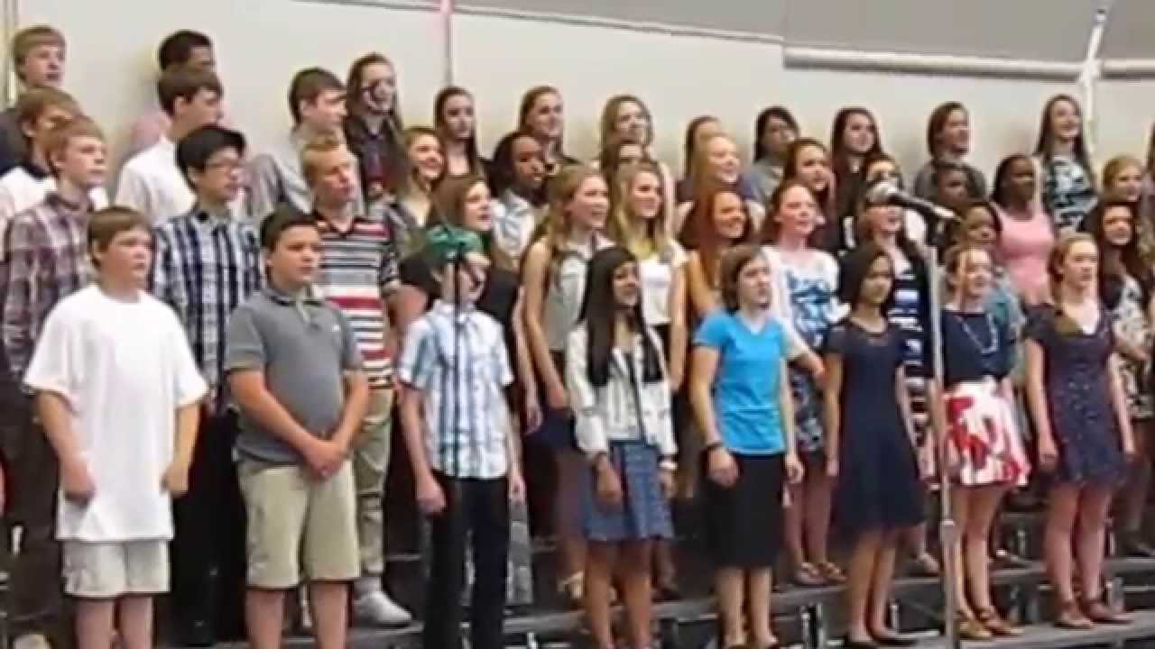 Scott Highlands Middle School Eighth-Grade Choir: May 28, 2015 - YouTube