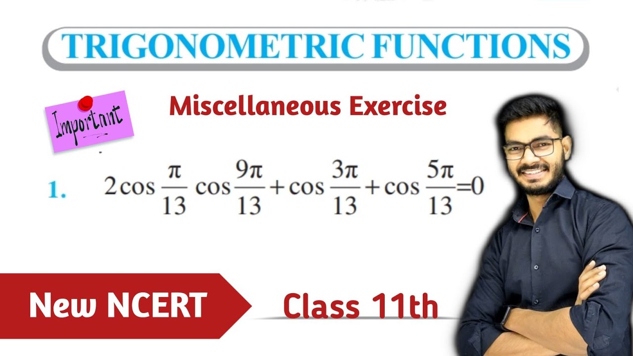 Question 1 of Miscellaneous Exercise Trigonometric Functions Class 11th ...