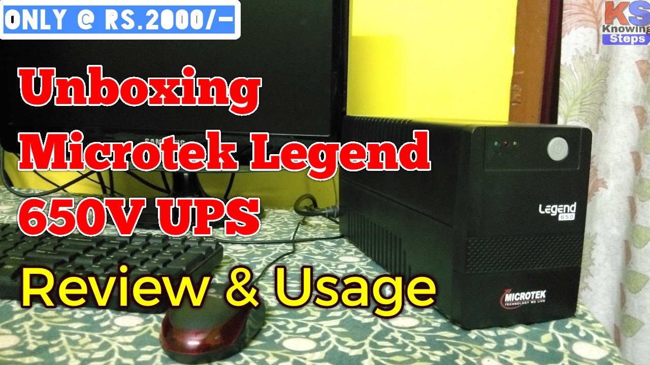 💥Unboxing and review Microtek🔥 Legend 650V computer UPS 2020👌 ☑️price ...