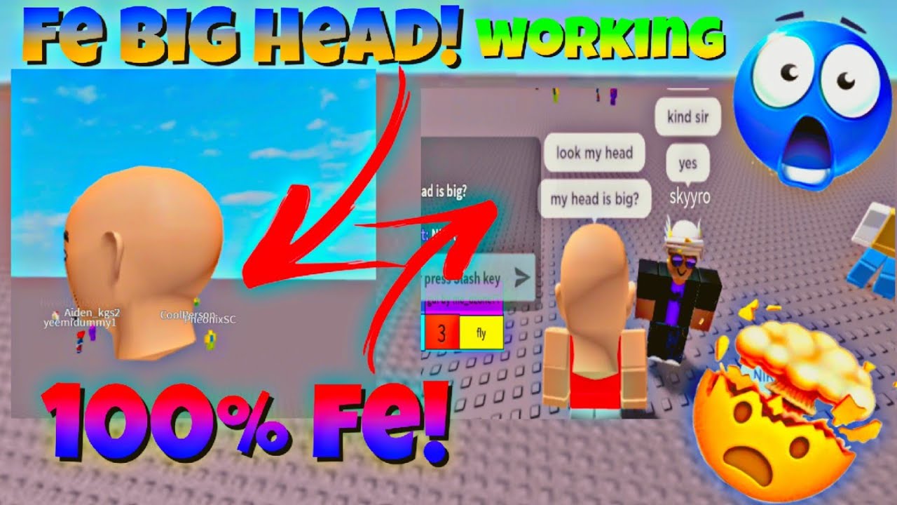 Roblox Big Head Script FE! | 🔥Unpatched🔥 | Works in Hydrogen,Delta ...