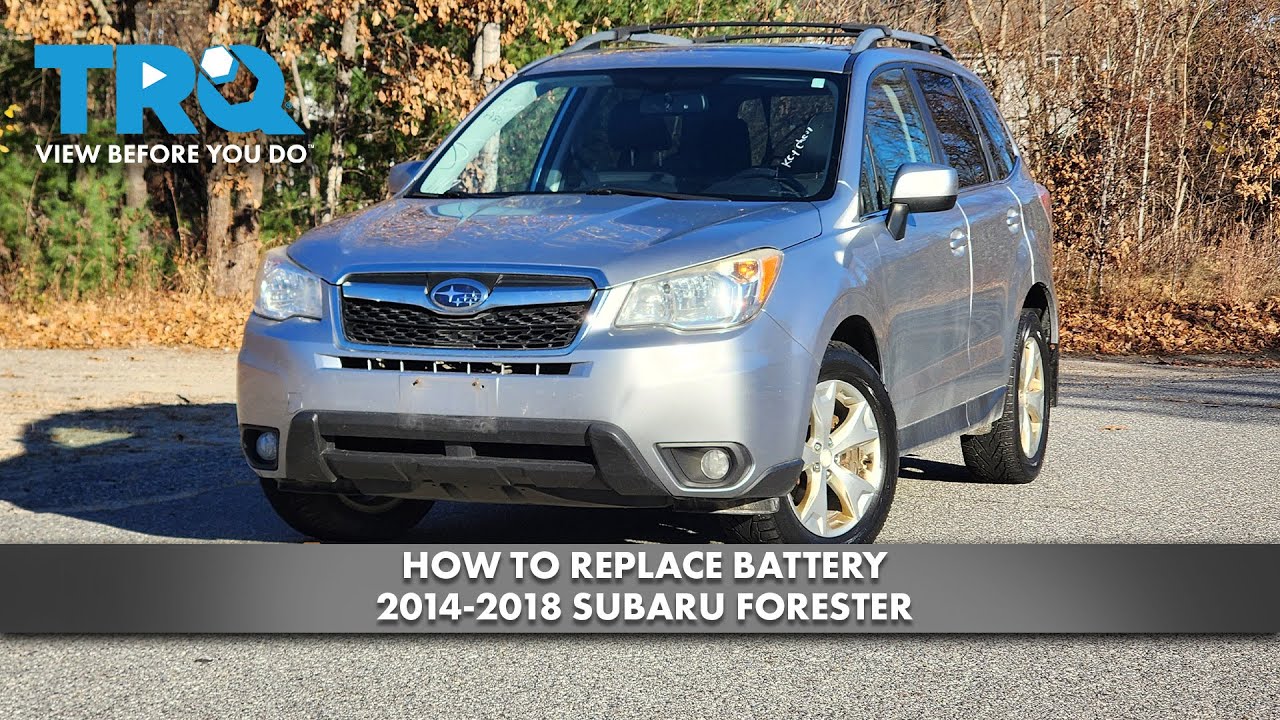 How to Replace Battery 2014-2018 Subaru Forester - YouTube